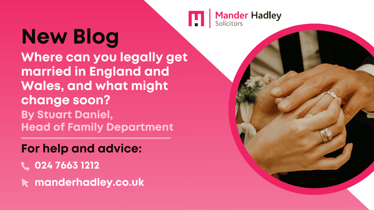 Where can you legally get married in England and Wales, and what might ...